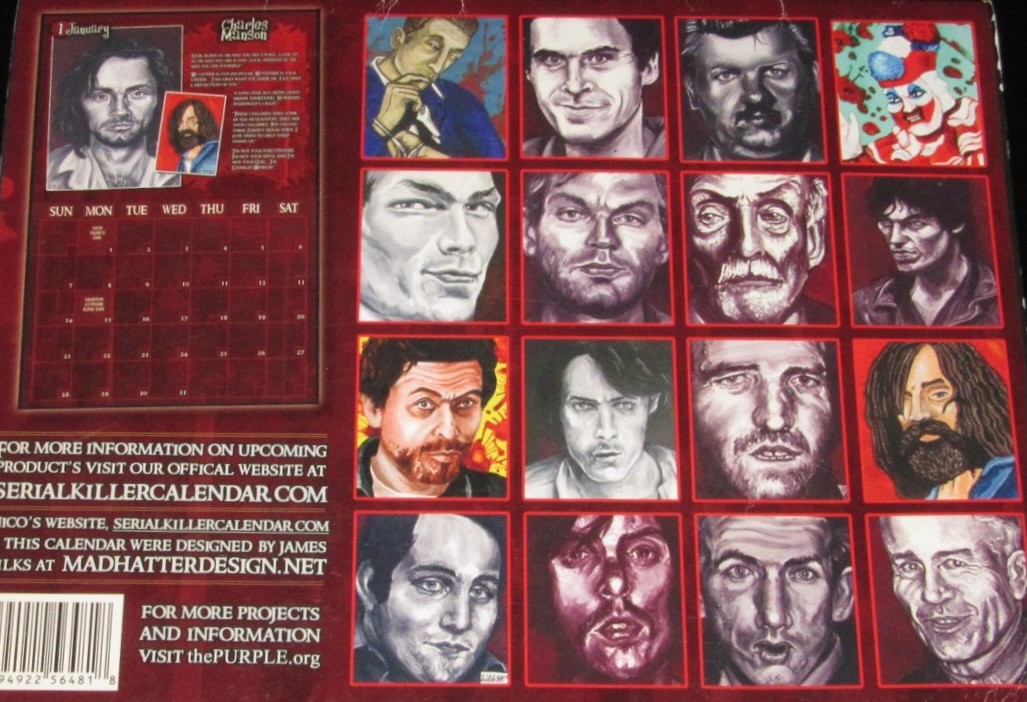 「2007 SERIAL KILLER CALENDAR」 | 絶版漫画専門 じゃんくまうす